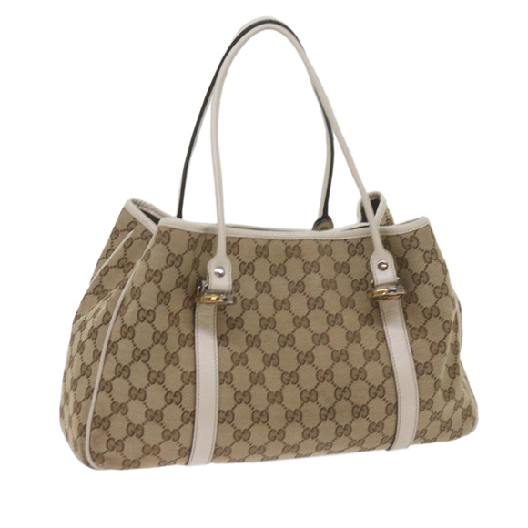 Gucci | Bags | Gucci Gg Canvas Gg Twins Tote Bag Beige 232957 Auth 6992 ...